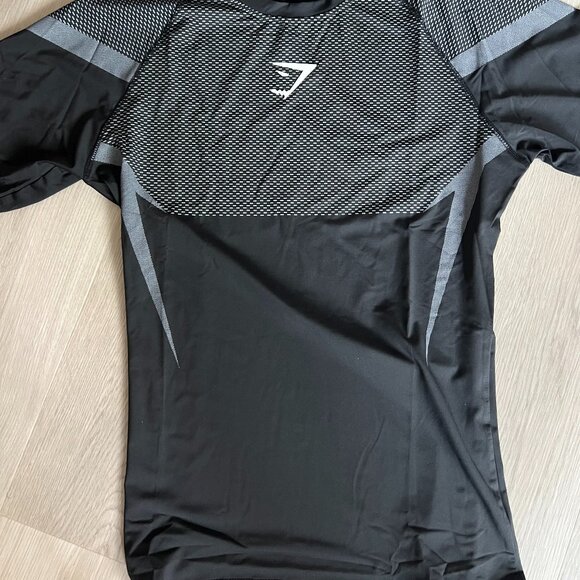 Gymshark | Shirts | Gymshark V5 Onyx Compression Long Sleeve Tee | Poshmark